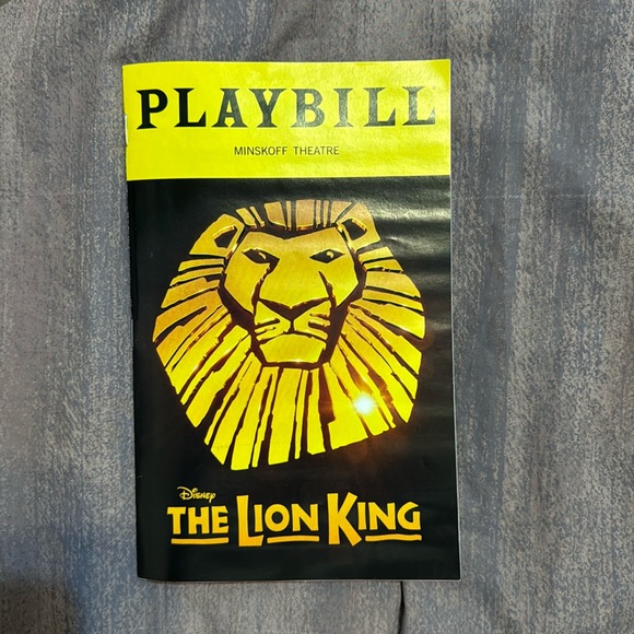 Disney | Other | Disney The Lion King Playbill Great Condition | Poshmark